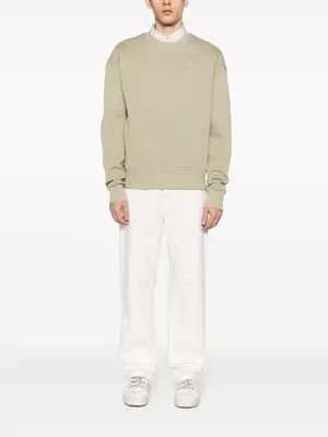 AMI Paris De Coeur Embossed Sweatshirt - Green