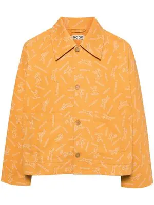 BODE Pooch Cotton Shirt Jacket