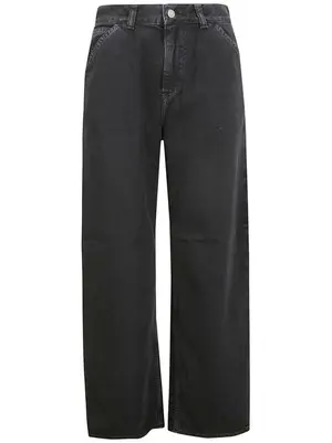 Carhartt Work In Progress Mid-rise Straight-leg Jeans - Black
