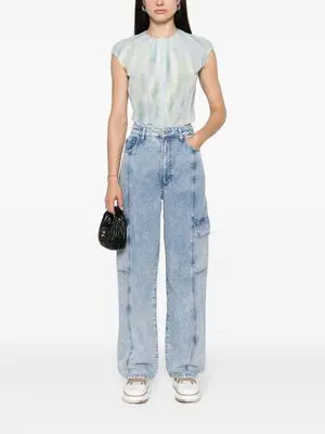 BOSS Abstract-stripes Sleeveless Shirt