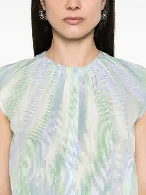 BOSS Abstract-stripes Sleeveless Shirt