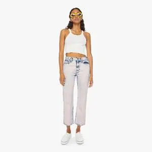 MOTHER High Waisted Rider Ankle Paint On My Palette Jeans