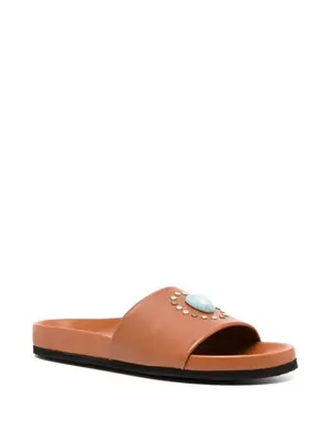 MADISON MAISON Athena Open Toe Sandals - Brown