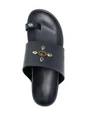 MADISON MAISON Tyche Toe Ring Sandals - Blue