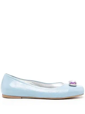 MADISON MAISON Marion Jeweled Ballerinas - Blue