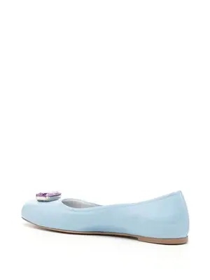 MADISON MAISON Marion Jeweled Ballerinas - Blue