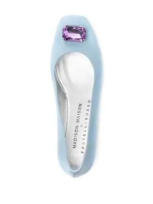 MADISON MAISON Marion Jeweled Ballerinas - Blue