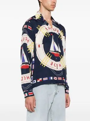 Rhude Flag Sail Silk Shirt