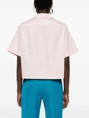 Marni Floral Patch Cropped Shirt