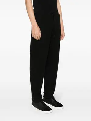 AMI Paris Logo-embossed Jersey Track Pants