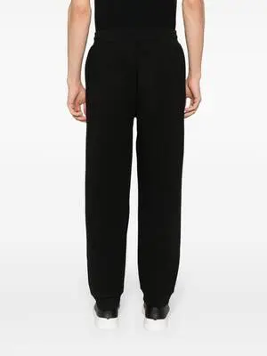 AMI Paris Logo-embossed Jersey Track Pants