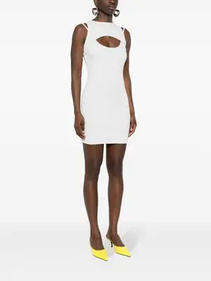 Off-White Cut-out Ribbed-knit Dress