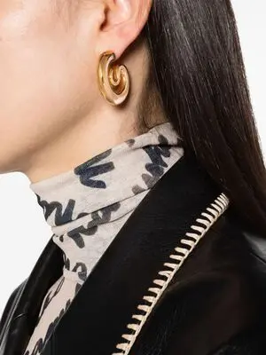 PANCONESI Small Serpent Hoop Earrings - Gold