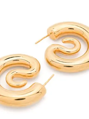 PANCONESI Small Serpent Hoop Earrings - Gold