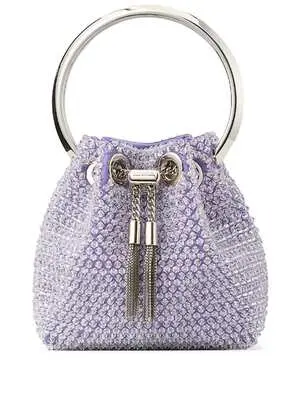 JIMMY CHOO Micro Bon Bon Beaded Tote