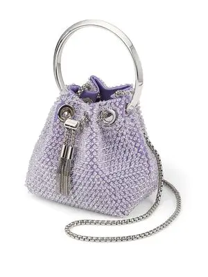 JIMMY CHOO Micro Bon Bon Beaded Tote