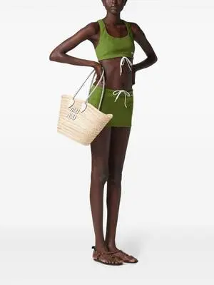 Miu Miu Raffia Beach Bag