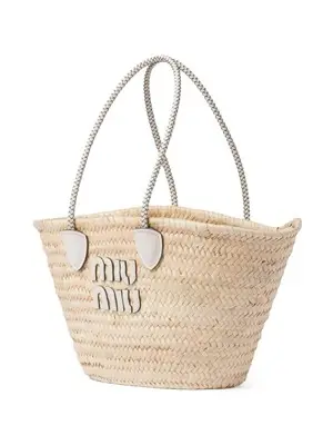 Miu Miu Raffia Beach Bag
