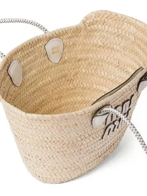 Miu Miu Raffia Beach Bag