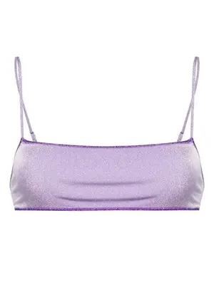 MC2 SAINT BARTH Sadie Lurex Bikini Top - Purple