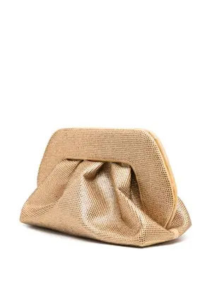 THEMOIRE Ruched Clutch - Gold