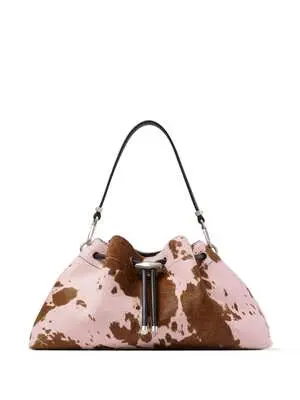 JIMMY CHOO Cinch M Cow-print Shoulder Bag