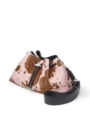 JIMMY CHOO Cinch M Cow-print Shoulder Bag