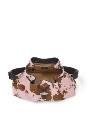 JIMMY CHOO Cinch M Cow-print Shoulder Bag