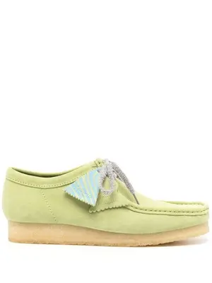 Clarks Wallabee Suede Boat Shoes - Green