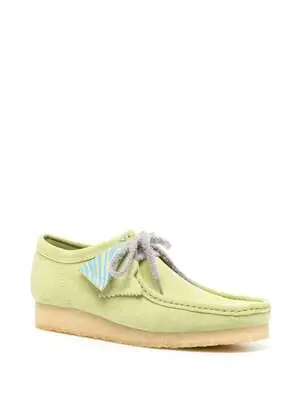 Clarks Wallabee Suede Boat Shoes - Green