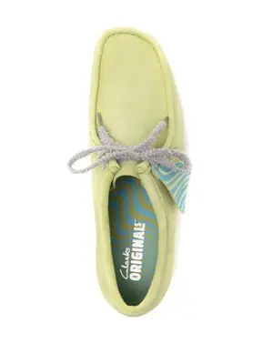 Clarks Wallabee Suede Boat Shoes - Green