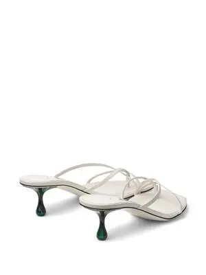 JIMMY CHOO 50mm Etana Leather Mules
