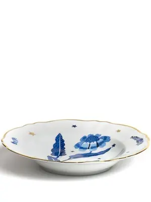 BITOSSI HOME Floreal Porcelain Deep Plate - White
