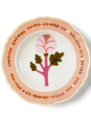 BITOSSI HOME Botanica Porcelain Deep Plate - Pink
