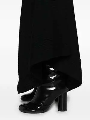 AMI Paris Godet Merino Wool Midi Dress - Black