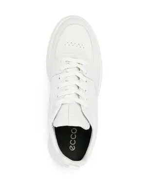 Ecco Street Leather Sneakers - Neutrals