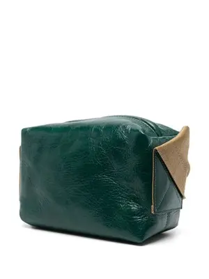 UMA WANG Logo-debossed Leather Shoulder Bag