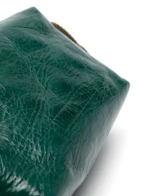 UMA WANG Logo-debossed Leather Shoulder Bag