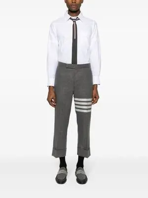 Thom Browne Armband-detail Cotton Shirt - White