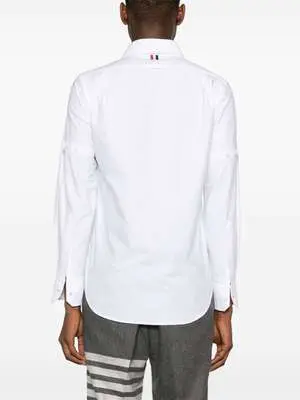 Thom Browne Armband-detail Cotton Shirt - White