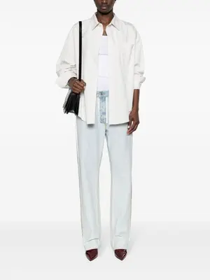 AMI Paris De Coeur Poplin Shirt - White