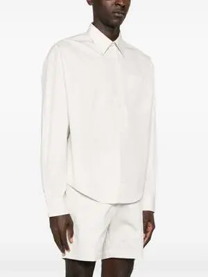 AMI Paris De Coeur Poplin Shirt - White