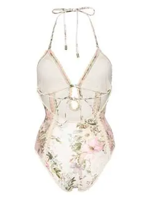 Zimmermann Waverly Crochet-trim Swimsuit
