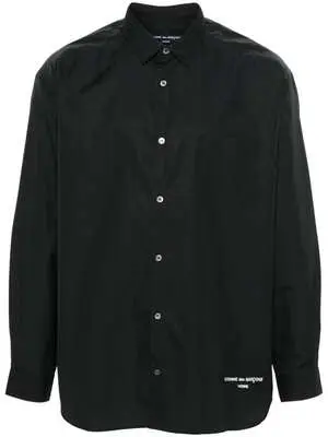 Comme Des Garçons Embroidered-logo Cotton Shirt