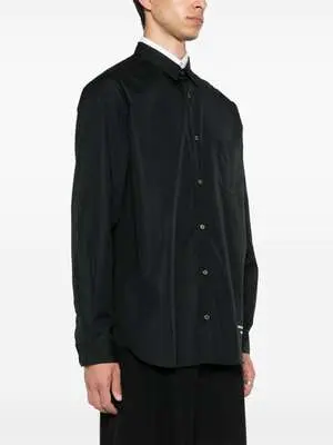 Comme Des Garçons Embroidered-logo Cotton Shirt
