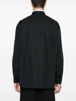 Comme Des Garçons Embroidered-logo Cotton Shirt