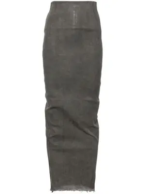 Rick Owens Dirt Pillar Maxi Pencil Skirt