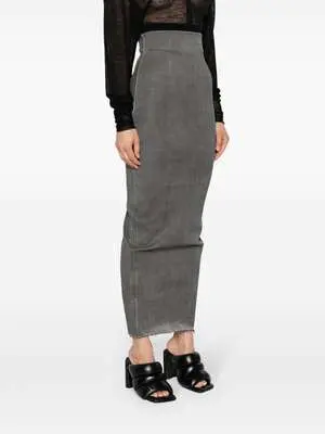 Rick Owens Dirt Pillar Maxi Pencil Skirt