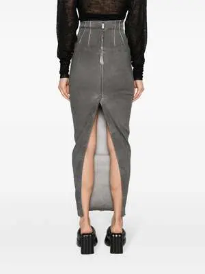 Rick Owens Dirt Pillar Maxi Pencil Skirt