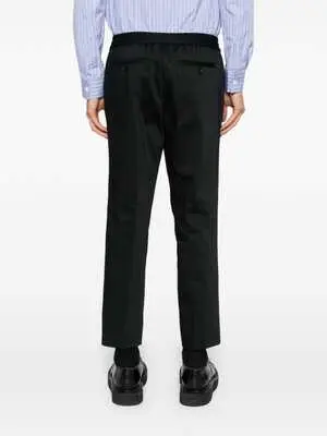 AMI Paris Elasticated-waist Cropped Trousers